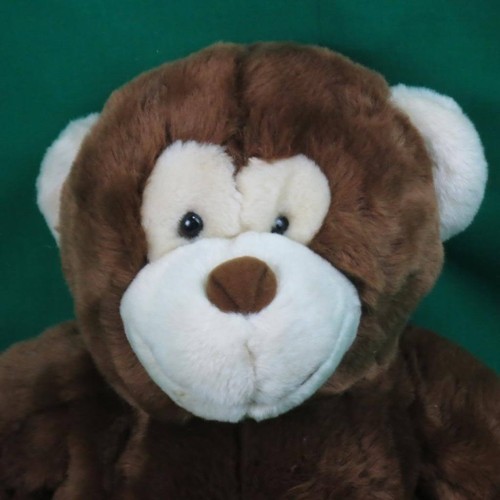BROWN MONKEY RED BUTTON BELLY GEOFFREY TOY COMPANY BELLYBUTTON PLUSH ...