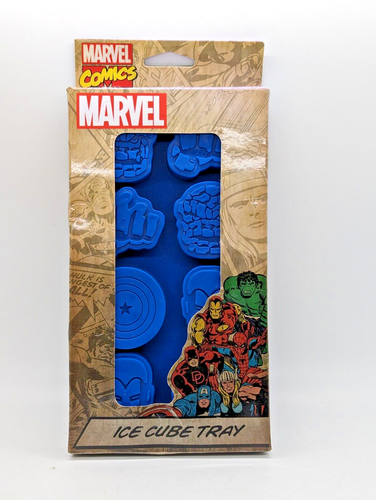Marvel Comics Heroes Silicone Ice Cube Tray Mold - Iron Man Hulk ...