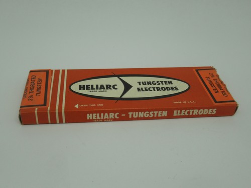 Heliarc 84Z19 Tungsten 7" Electrode 2% Thoriated 1/16 10-Pack NEW | eBay