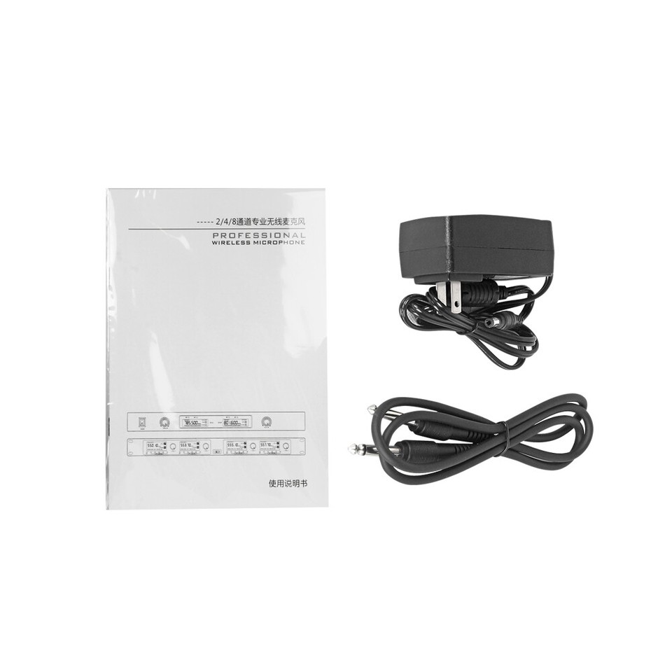 8 Channel UHF Pro Audio Wireless Microphone System 8 Handheld Metal ...