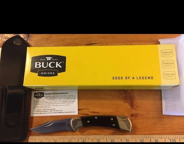 buck knife 112 ranger bos 5160 carbon sheath custom 110 knives lot rare ...