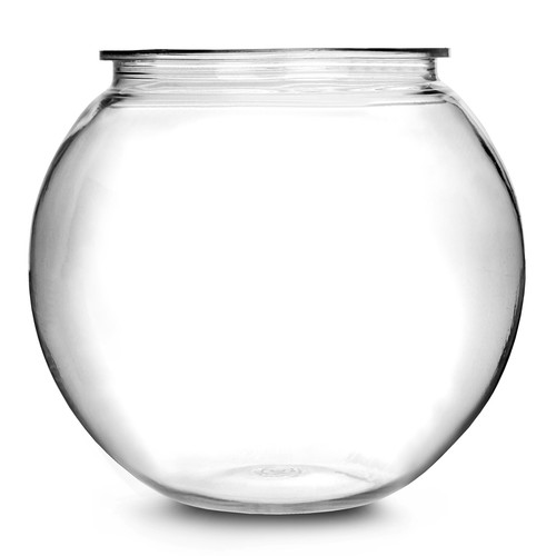 Individual Mini Cocktail Fish Bowl 1 Pint - Set of 4 | Clear Plastic ...