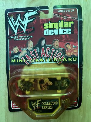 1999 WWF Fast Action Mini-Skateboard Similar Device New Sealed "The ...