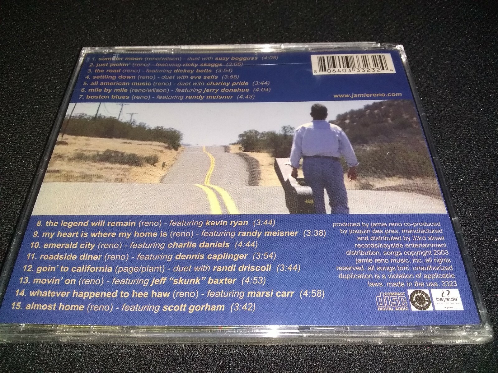 All American Music by Jamie Reno (CD, Jan-2004, 33rd Street Records ...