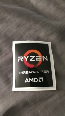 "RARE" 1pcs Genuine AMD RYZEN Threadripper Large Sticker 6.2cm X 5.2cm ...