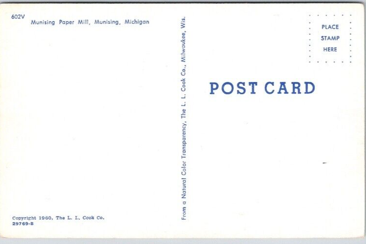 MUNISING, MICHIGAN MUNISING PAPER MILL POSTCARD | eBay