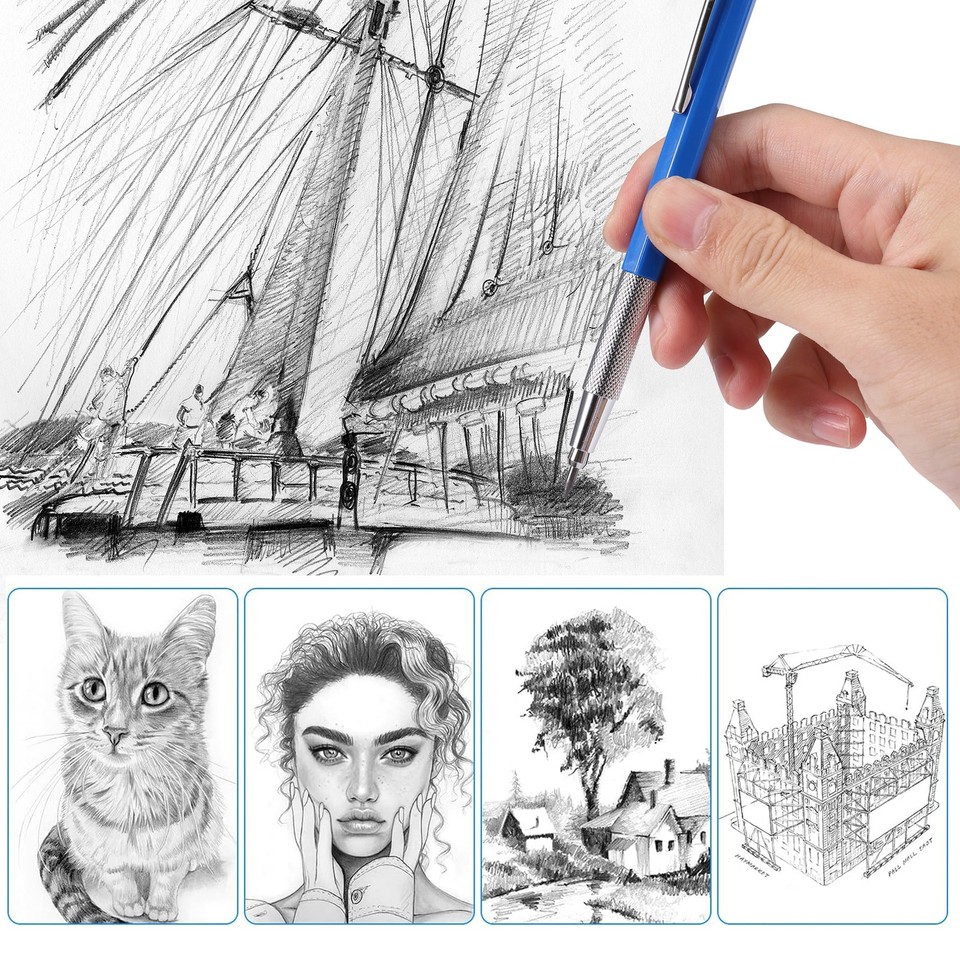2.0mm Mechanical Pencil Lead Pencil for Draft Drawing Carpenter ...