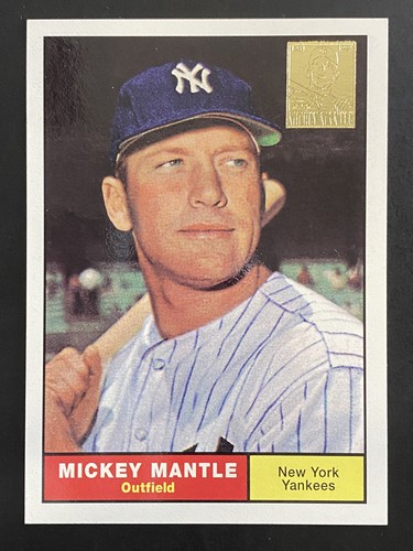 Mickey Mantle 1996 Topps Baseball Commemorative Reprints New York ...