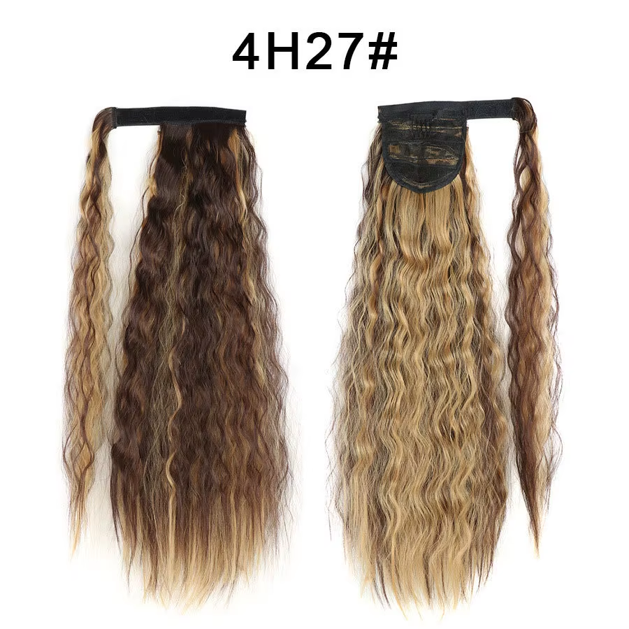Tereshar Synthetic Corn Wave Ponytail Extension Clip in Long Wavy Curly ...