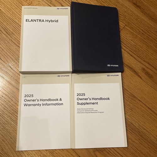2025 Hyundai Elantra Manual Car Book Owner's OEM | eBay
