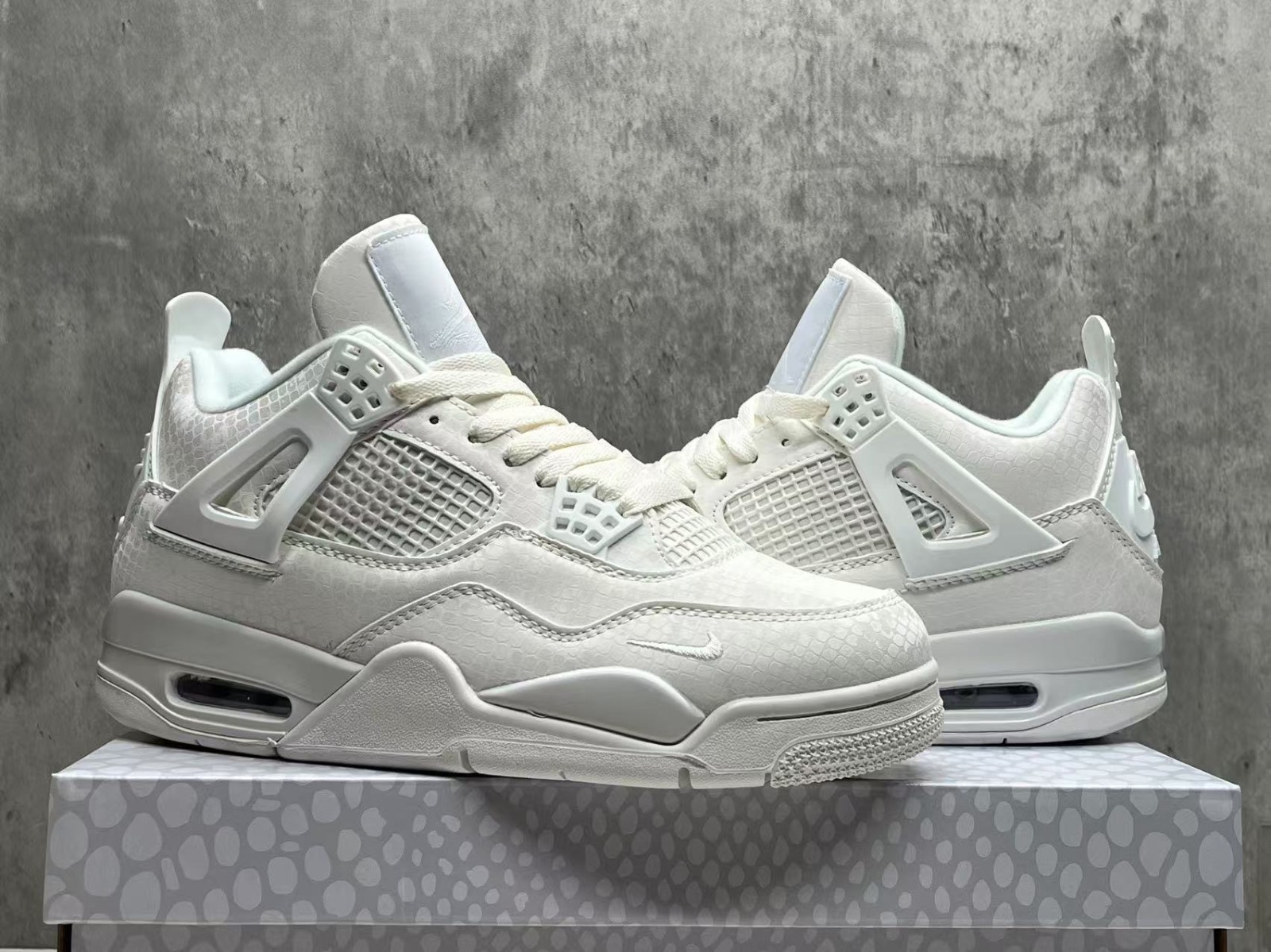Nigel Sylvester x Jordan 4 Brick by Brick 'White Mamba' Men's Size US 7 ...