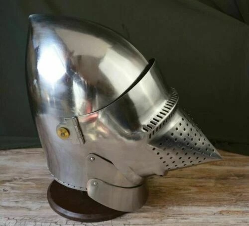 Medieval Pig Face Bascinet Helmet – Knight Warrior Battle Armor Replica ...