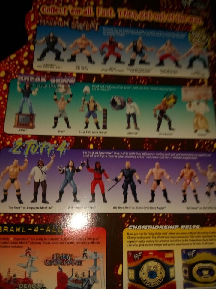 WWF THE ROCK MAXIMUM SWEAT ACTION FIGURE wwe wwf wrestling | eBay