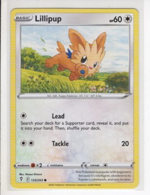 LILLIPUP EVOLVING SKIES SET POKEMON CARD 133/203 NM/M | eBay