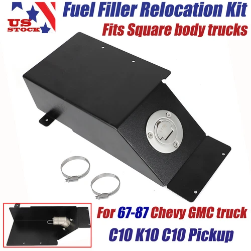 Gas Door Cap Relocation Kit For Chevy GMC truck in Bed Fuel Filler C10 ...