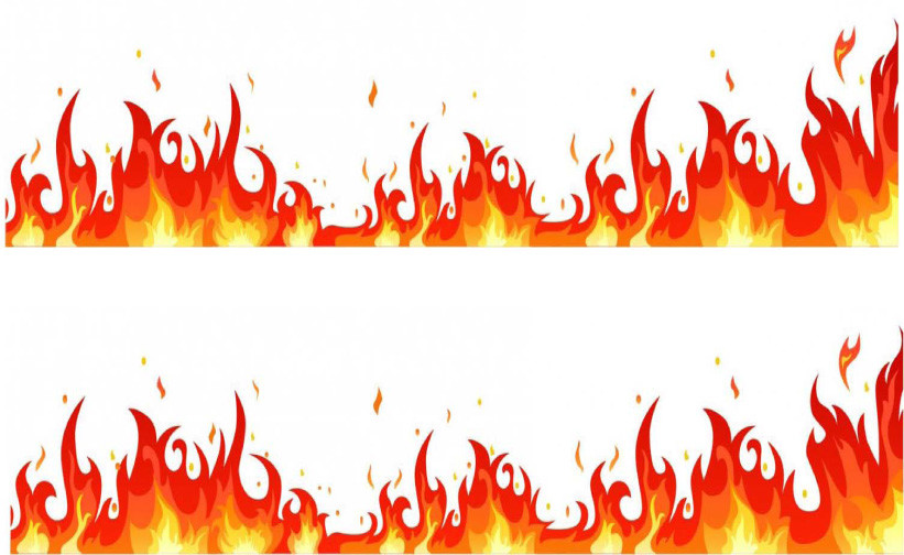 Flame Fire Effect Edible ICING Sheet Cake Border x 2 | eBay UK