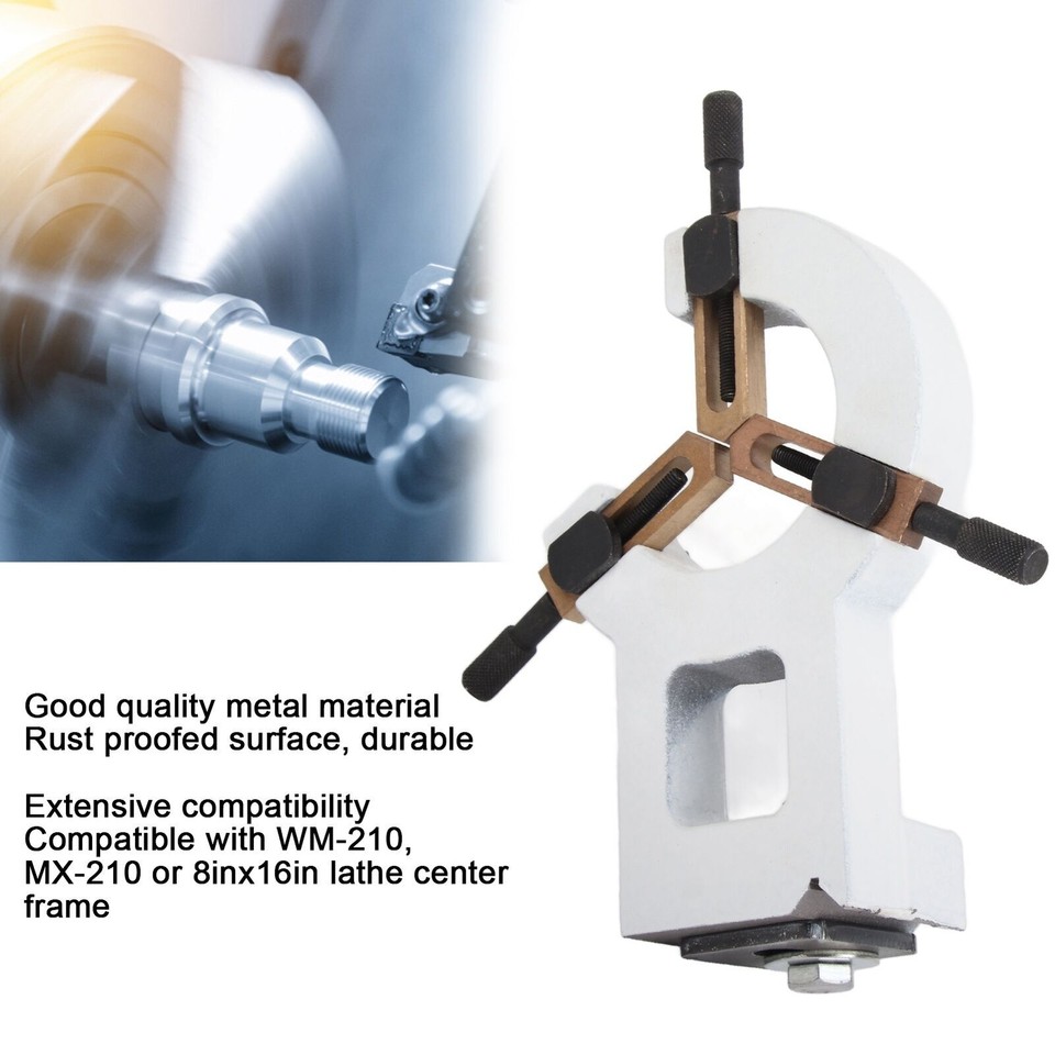 Steady Rest Fixed Metal Stabilizer for WM‑210 8inx16in Mini Lathe ...