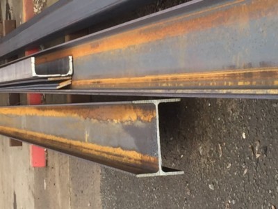 rsj steel I beam any size any length , welded , painted and drilled ...