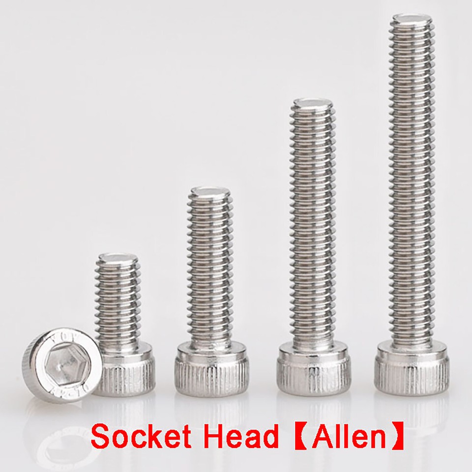 M2.5 Flat Head / Round Head / Socket Head Screws Phillips / Allen Key ...