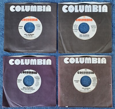 NEIL DIAMOND - (4) WHITE LABEL PROMO 45S - COLUMBIA - ONE LOT | eBay