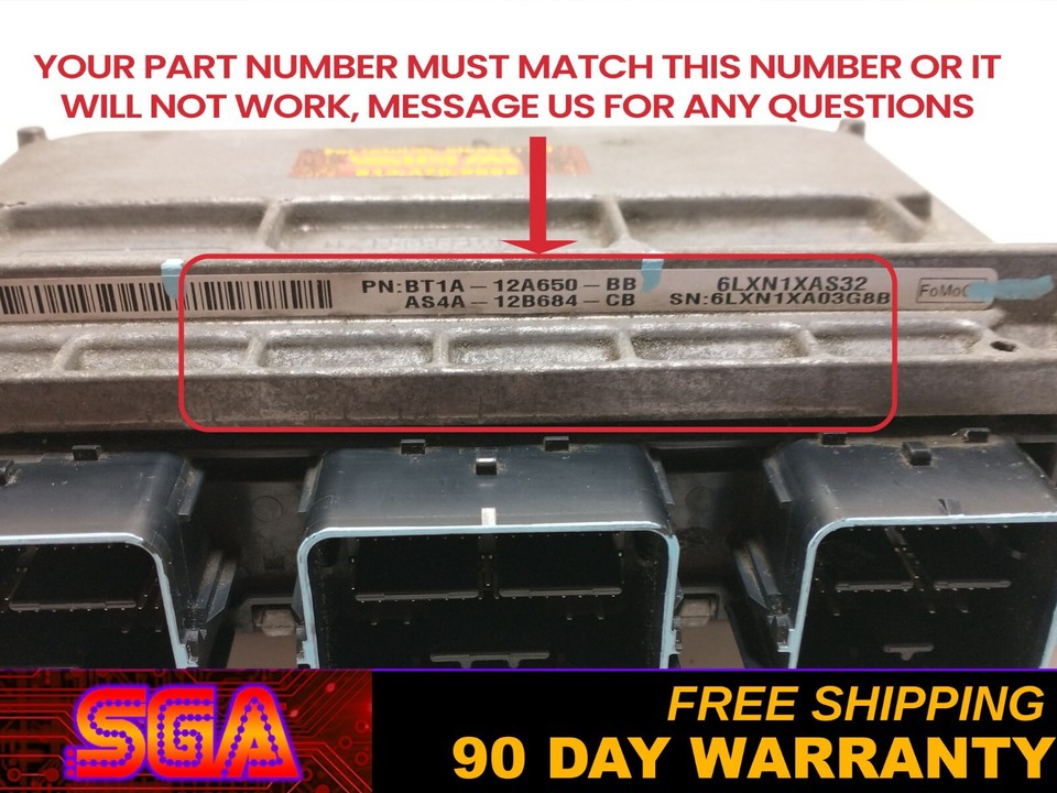 2011 FORD TRANSIT CONNECT PCM ECM ENGINE CONTROL MODULE BT1A-12A650-BB ...