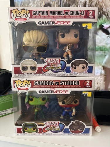 Funko Pop Gamerverse 2 Pack Set, Gamora Vs Strider AND Captain Marvel v ...