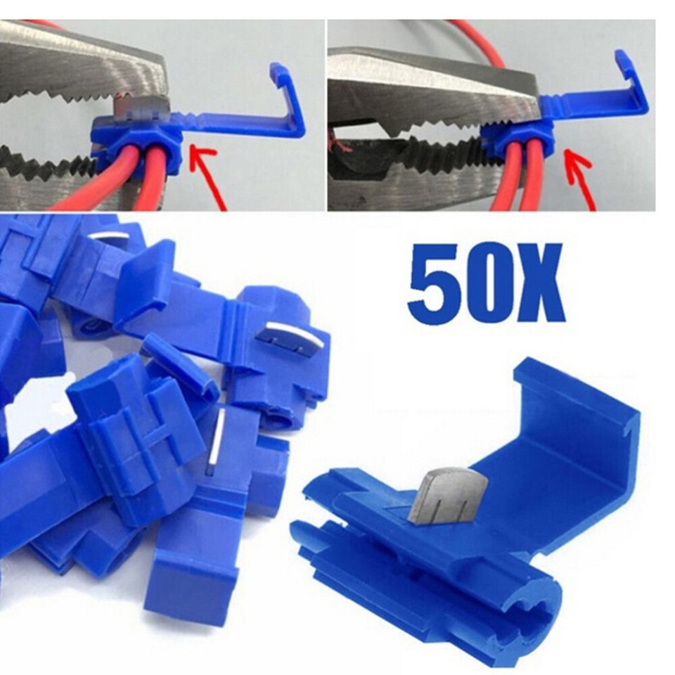 50pcs Quick Splice Connector Solderless Wire Connector Quick Splice ...