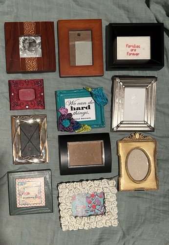 Lot Of 9 Unique Mismatch Small Picture Frames Mini Gallery Wall Art ...