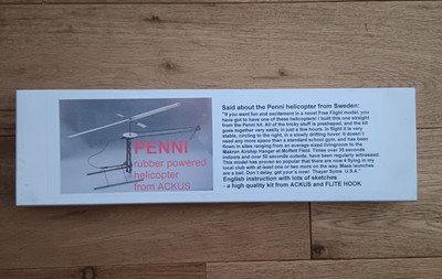 PENNI the rubber powered helicopter kit from ACKUS Sweden produced in ...