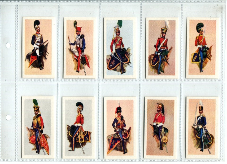 British Cavalry Uniforms of the 19th Century 1963 Badshah Tea Cards ...