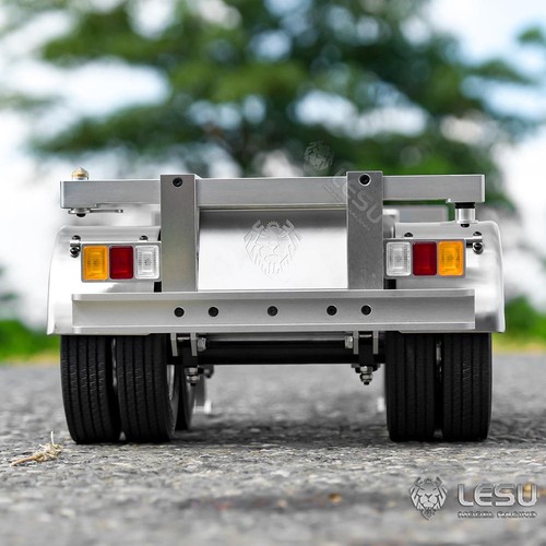 LESU 2Axles 20 Feet Metal Box Container Trailer 1/14 RC Car Tractor ...