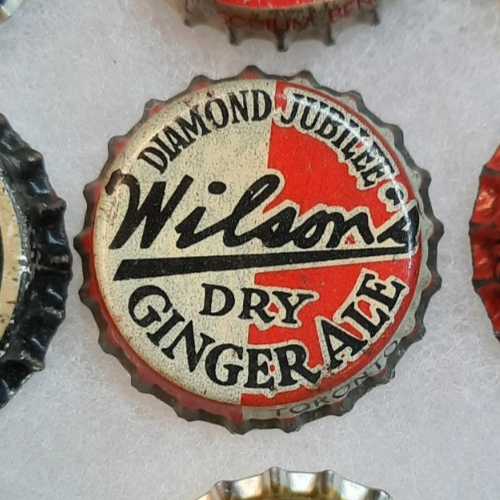 WILSON'S DIAMOND JUBILEE DRY G. ALE SODA CORK Lined SODA Bottle Cap ...