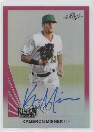 2019 Leaf Metal Draft 1990 Throwback Auto Pink /20 Kameron Misner #LT ...