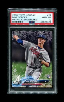 2018 MIKE SOROKA TOPPS HOLIDAY #29 METALLIC SNOWFLAKE PSA 10 | eBay