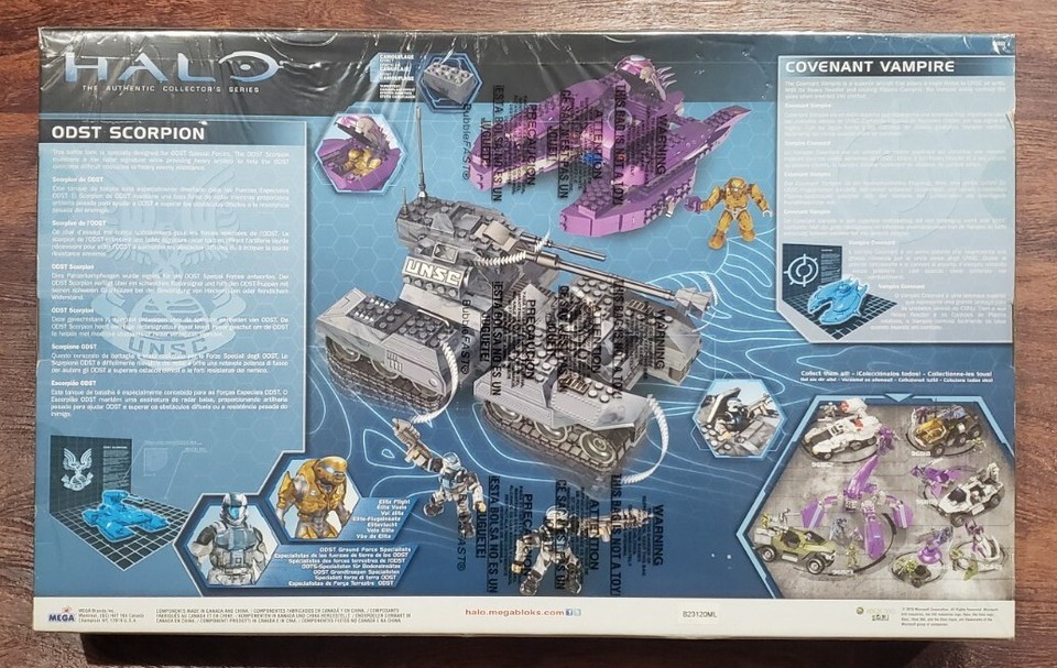 Mega Bloks Halo ODST Covenant Invasion with UNSC Scorpion & Vampire ...