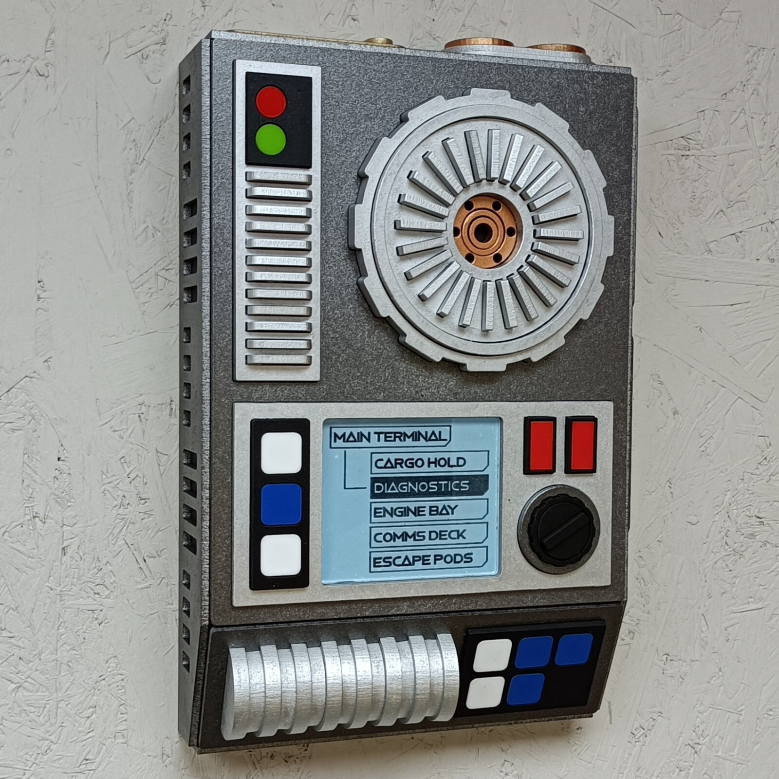 Sci-Fi inspired 3D spaceship computer terminal Control Panel prop ...