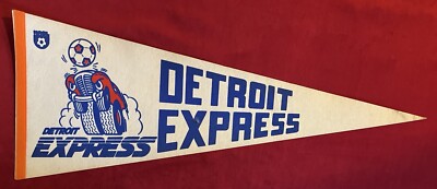 Vintage Detroit Express NASL Soccer 29 inch Pennant Defunct 1978-1980 ...