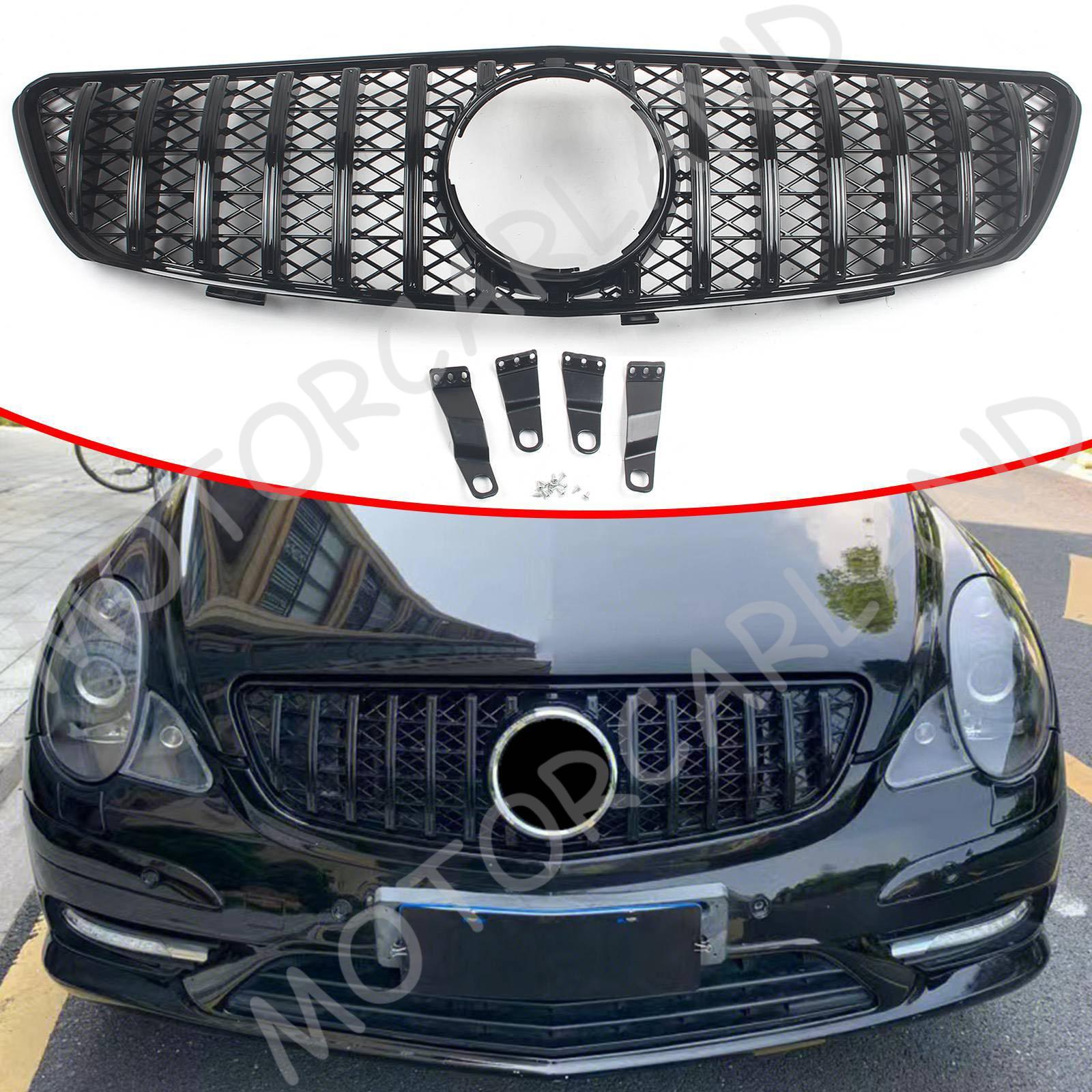 Front Bumper Grille Black For Mercedes Benz R-Class W251 2005-2009 R350 ...