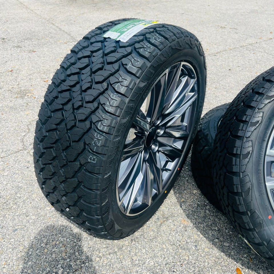 22" Sierra Wheels Yukon Denali Rims 2024 2023 Silverado Tahoe Escalade ...