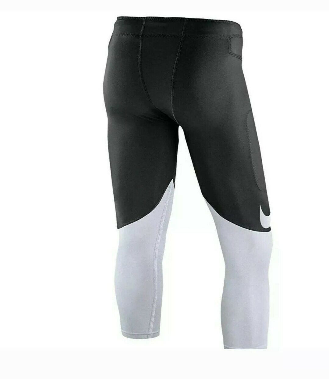 Nike Men's Football Knee Padded Hip/Knee 3/4 Compression Pants Football ...