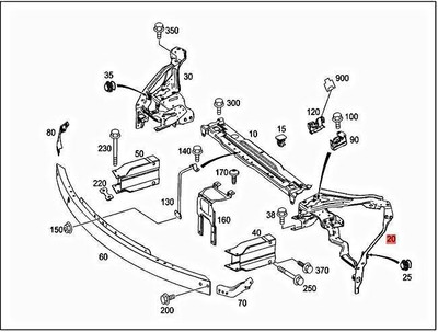 Genuine MERCEDES C204 S204 W204 C-CLASS W204 Frame for lamp unit ...