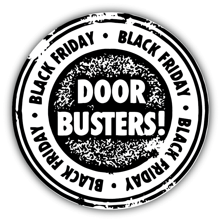 Door Busters Black Friday Grunge Stamp Car Bumper Sticker Decal | eBay
