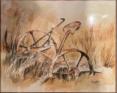 Rusty Plow By Carole Heffner - Original Watercolor | eBay
