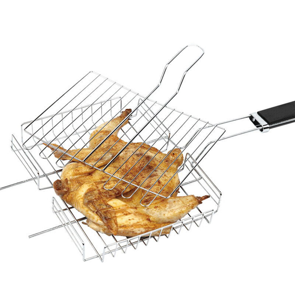 Anti Scald Three Layers Outdoor Portable Barbecue Grill Basket Heat ...