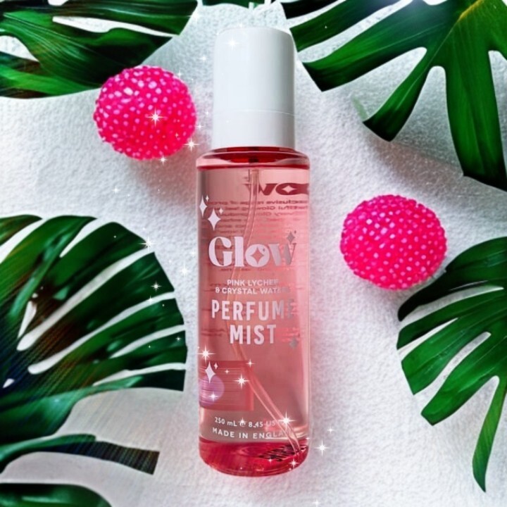 Glow Perfume Body Mist Spray - Pink Lychee Crystal Water Dragon Fruit ...