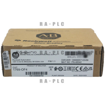 Allen-Bradley 1769-OF4 4Pt CompactLogix Analog Output Module New Sealed ...