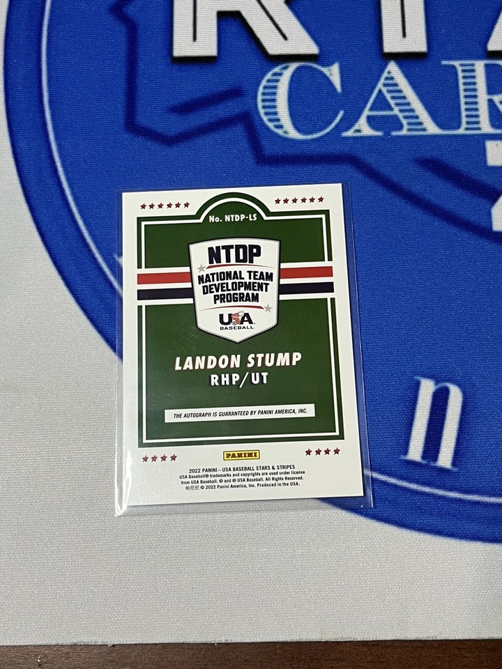 2022 Panini USA Stars & Stripes Landon Stump Black Ink Auto /50 #NTDP ...