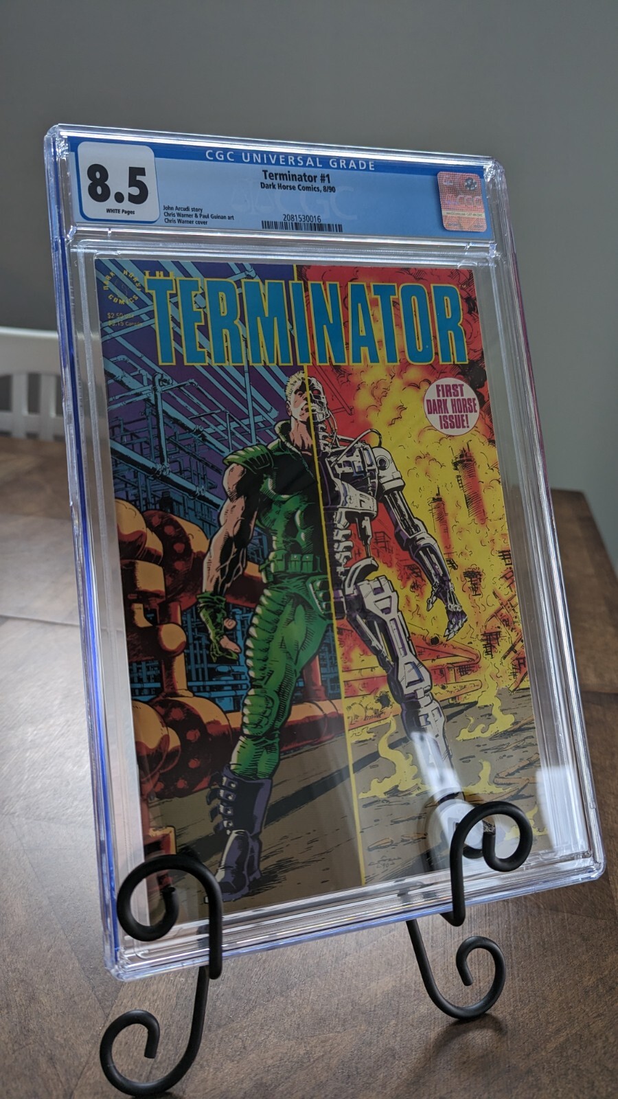 TERMINATOR #1 CGC 8.5 KEY 1ST TERMINATOR PUBLISHED BY DARK HORSE COMICS ...