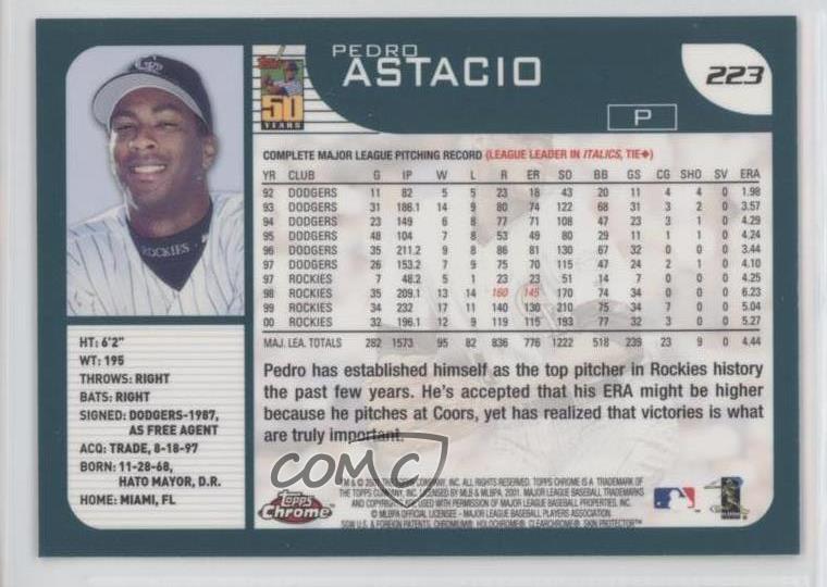 2001 Topps Chrome Pedro Astacio #223 | eBay