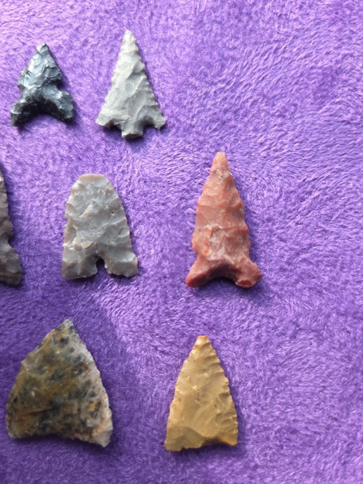 AUTHENTIC ARROWHEADS WESTERN INDIAN ARTIFACTS STONE TOOLS NICE POINTS ...